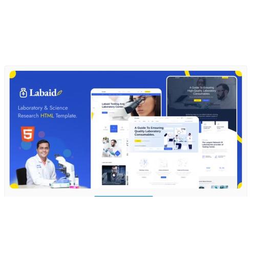 Jual Labaid Laboratory & Science Research Bootstrap 5 HTML Template - Jakarta Selatan - prime ...