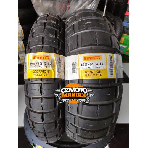 Jual Paket Ban Pirelli Scorpion Rally STR 120/70-17 & 180/55-17 (Import ...