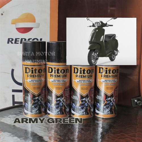 Jual Pilok/Pilox Diton Premium Body Dan Velg Warna Green Hijau Cat ...