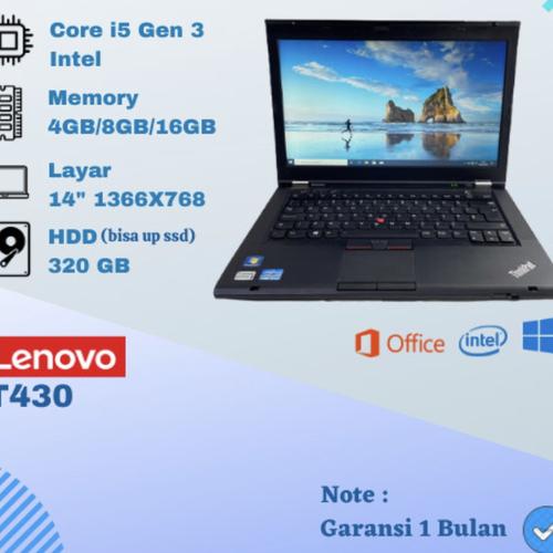 Jual LAPTOP LENOVO THINKPAD T430 i5 RAM 16 GB SSD 1 TB PROMO MURAH ...