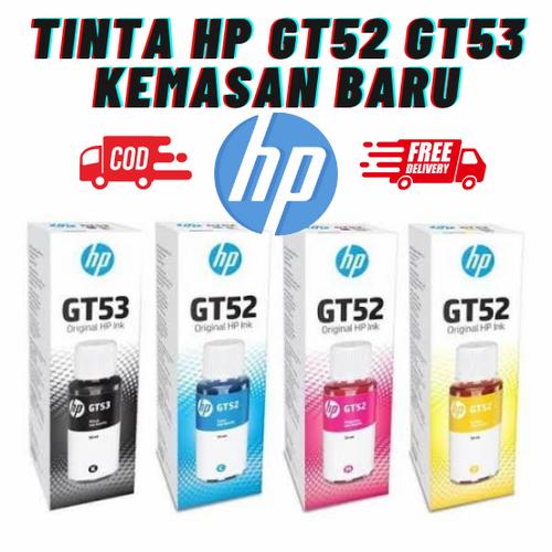 Jual HP Tinta GT52 & GT53 Hitam Biru Magenta Cyan Pengganti GT51 untuk ...