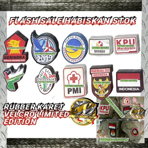 Jual LOGO VELCRO BUKAN BORDIR CUSTOM PARTAI EMBLEM PATCH TEMPEL KPU ...