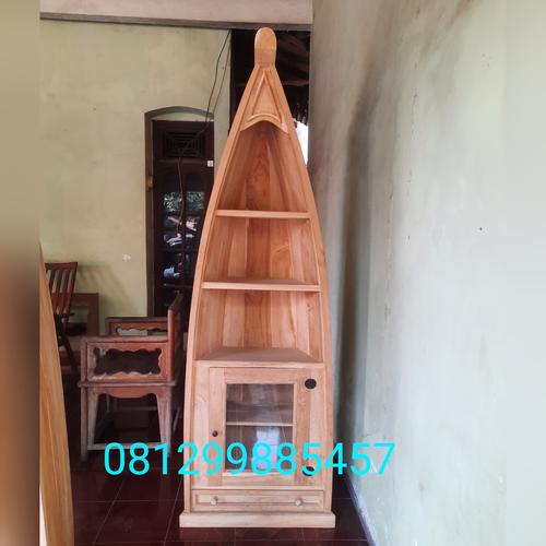 Jual Lemari rak buku / Lemari perahu almari pojok bufet kabinet ...