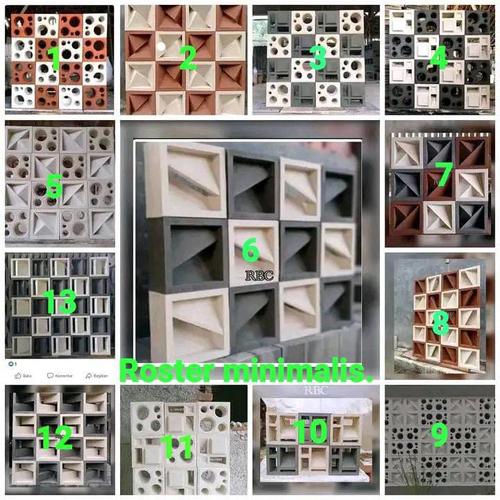 Jual ROSTER BETON ROSTER MINIMALIS LUBANG ANGIN ALL MOTIF ROSTER ...