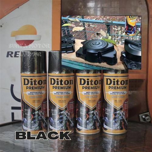 Jual Pilok/Pilox Diton Premium Body Dan Velg Black Warna Hitam Cat ...