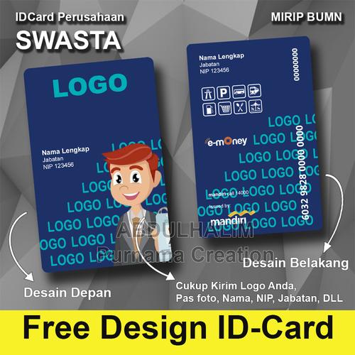 Jual cetak id card idcard emoney flazz custom FREE desain sesuai gambar ...