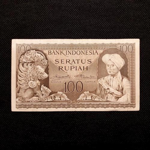 Jual Uang Kuno 100 Rupiah Seri Budaya Diponegoro Tahun 1952 - UUE 012498 - Kab. Ngawi - Oeang ...