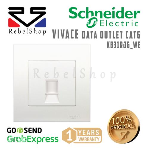 Jual Schneider Stop Kontak Data Vivace Outlet Socket Cat 6 - KB31RJ6_WE ...