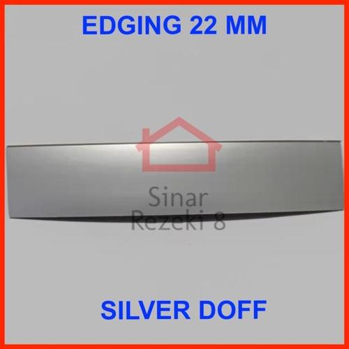 Jual Edging HPL Silver Doff Lebar 22 mm Tebal 1 mm / taco PVC Pinggir ...