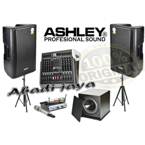 Jual paket sound ashley ym400p 2 speaker 15inch ashley audio 1000 ...