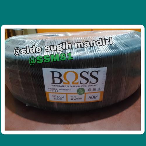 Jual flexibel conduit 20mm merek boss warna hitam 50meter - Jakarta ...