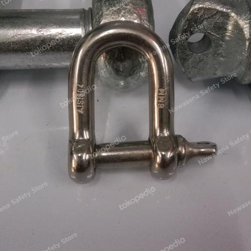 Jual Shackle D 8 mm Stainless Steel 304 / Shackel Dee Ss304 M8 - Kota ...