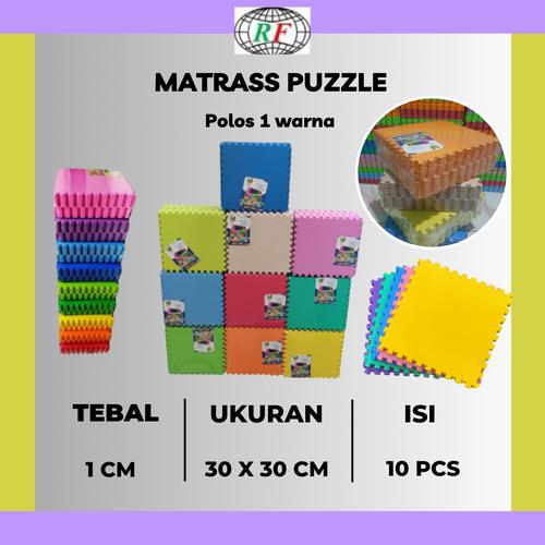 Jual Karpet lantai Karpet Puzzle 30x30x1cm Alas Bermain Anak 1 warna ...