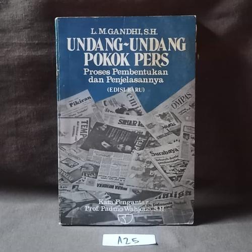Jual Undang-Undang Pokok Pers Proses Pembentukan Dan Penjelasannya ...