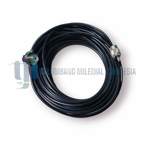 Jual KABEL ANTENA RADIO RIG PANJANG 15 METER KONEKTOR PL MALE PL FEMALE ...