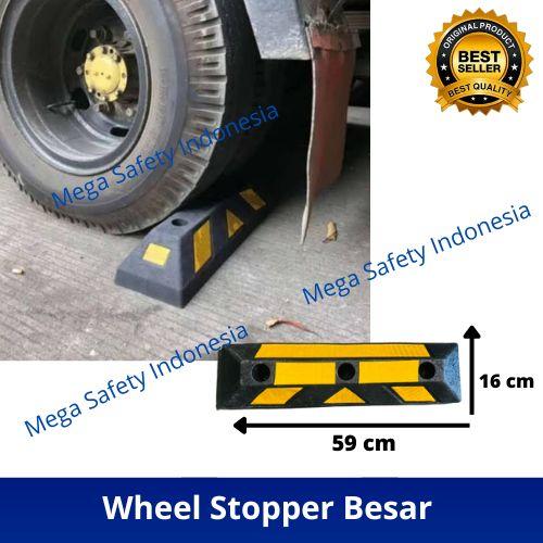 Promo Stop Wheel Car Stopper Kuning Hitam Penahan / Ganjal Ban Stopper ...