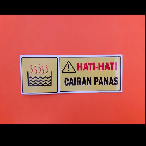 Jual STICKER HATI-HATI PERMUKAAN PANAS/RAMBU BAHAYA PERMUKAAN PANAS ...