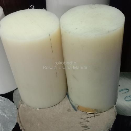 Jual cast nylon Rod 45mm × 50 cm as hard nylon putih gading batangan ...