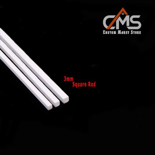 Jual ABS Square Bar 3MM / Pipa ABS Kotak - Diameter 3MM, Panjang 50CM ...