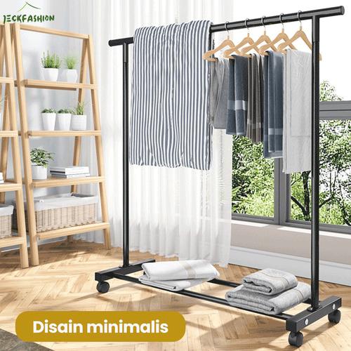 Jual Gantungan Baju Rak Lemari Stand Hanger Tempat Pakaian Sepatu ...