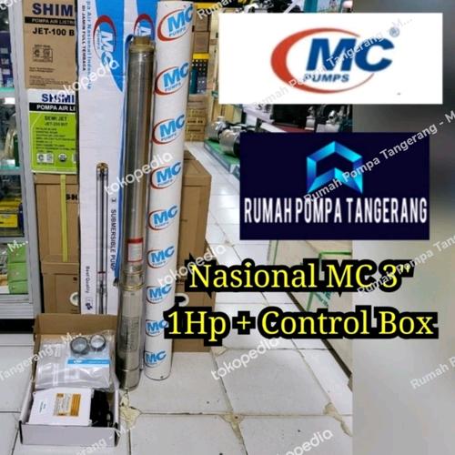 Jual POMPA SATELIT 3" SUBMERSIBEL PUMP 3MCDM3-31 NATIONAL MC 1Hp UNIT ...