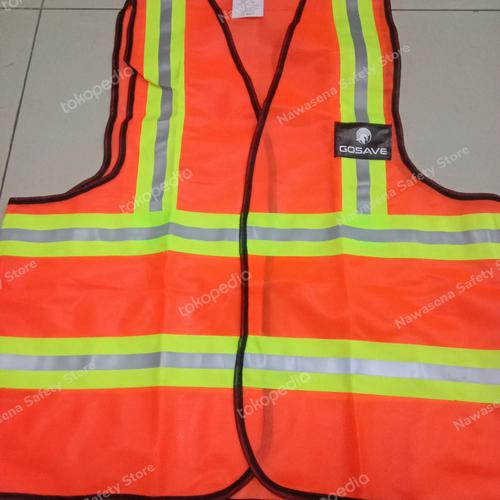 Jual Rompi Safety Kombinasi Orange Gosave / Rompi Kombinasi APD Proyek ...