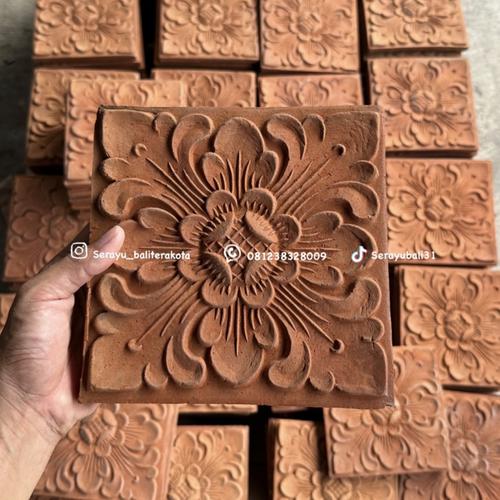 Jual Wall decor / hiasan dinding terakota / terakota bali motif sawi ...