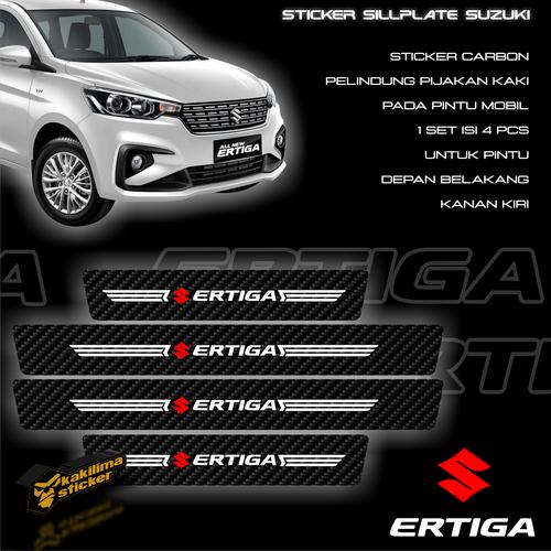 Jual Sticker sill plate carbon pelindung pijakan kaki pintu mobil ...