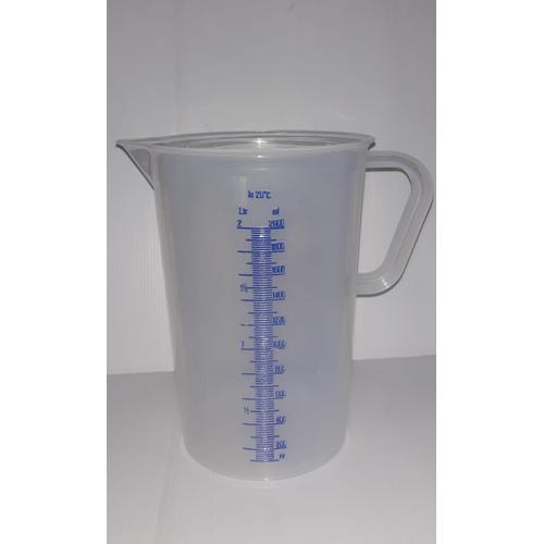 Jual Beaker Plastik 2 L. Beaker PP with handle 2 L. Gelas Ukur Plastik ...