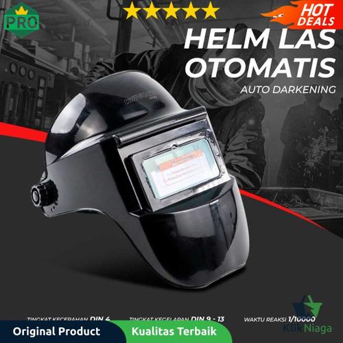 Jual Helm Las Auto Dark Otomatis Helm Las Kedok Solar Welding Safety ...