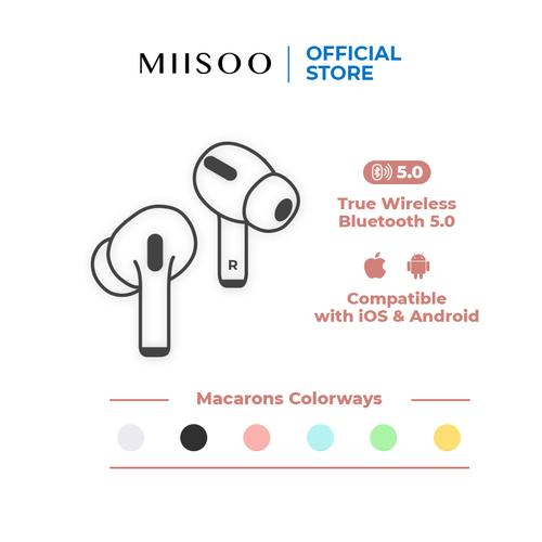Promo MIISOO Earphone PRO Macaron TWS Earphone IZIN POSTEL TRUE ...
