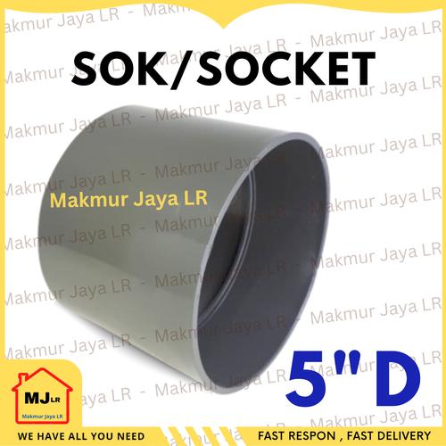Jual Sok 5" 5 inch Socket Sambungan Pipa PVC 5 dem Sock Shock Soket - D ...