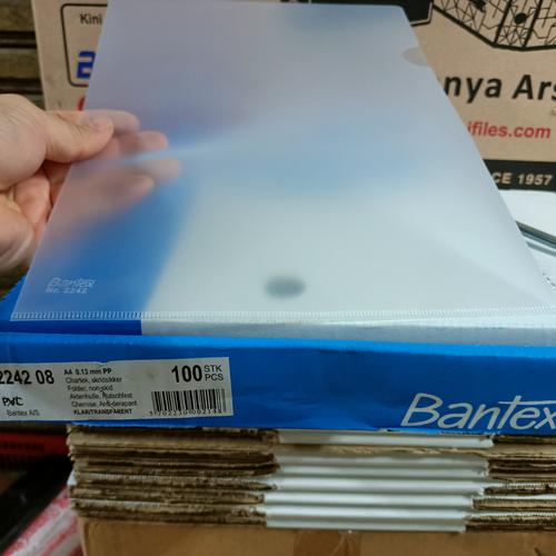 Jual Map Bening / L ukuran A4 BANTEX seri 2242 kulit jeruk tebal 0,13 ...