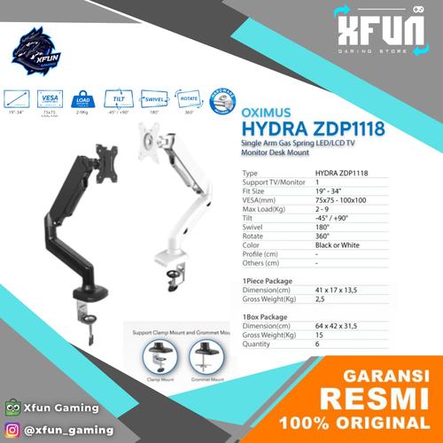 Jual BRACKET TV LED LCD MONITOR GAS SPRING OXIMUS ZDP1118 1118 TILT ...