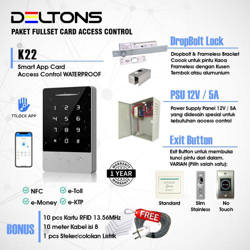 Promo Deltons K22 Paket Smart APP Door Access Control Card 13.56MHz ...