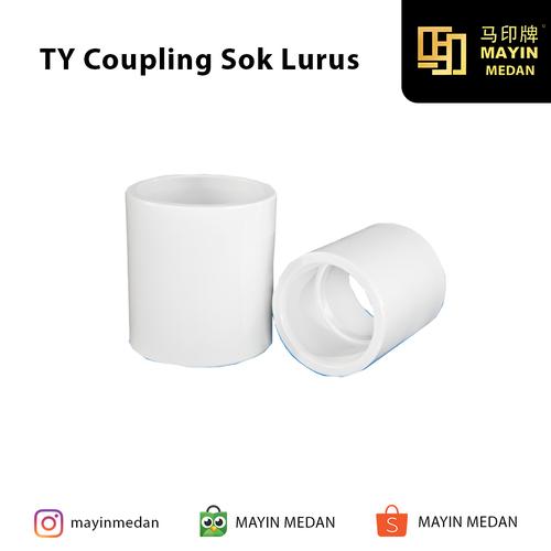 Jual TY Coupling Sok Lurus / Sambungan Pipa Pipe U – PVC by 3 Pawns ...