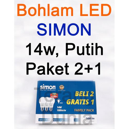 Jual Bohlam Simon LED 14w Paket 2+1 Putih Bohlam LED Simon 14w Paket Multip - Kota Bandung ...