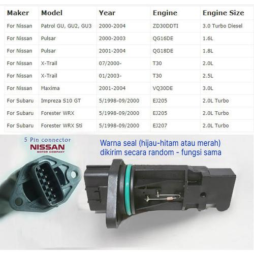 Jual MAF Sensor Air Flow Nissan Xtrail T30 ALL TYPE - Kab. Bekasi ...