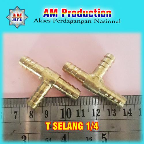 Jual T Selang 1/4 Kuningan Sambungan Selang - Kab. Tegal - AM ...
