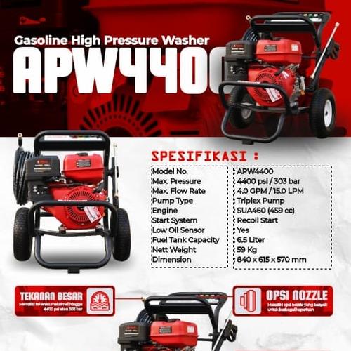 Jual Aipower High Pressure Jet Cleaner APW 4400 Mesin Cuci 303Bar APW4400 - Kota Bogor - ANEKA ...