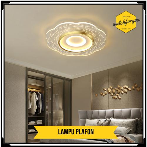 Jual Lampu Plafon Rumah Minimalis Modern 3 Warna Dimmable Plafond LED ...