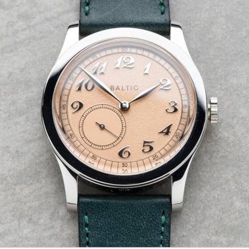 Jual Baltic MR-01 Salmon Copper Dial With Green Leather Strap - Jakarta ...
