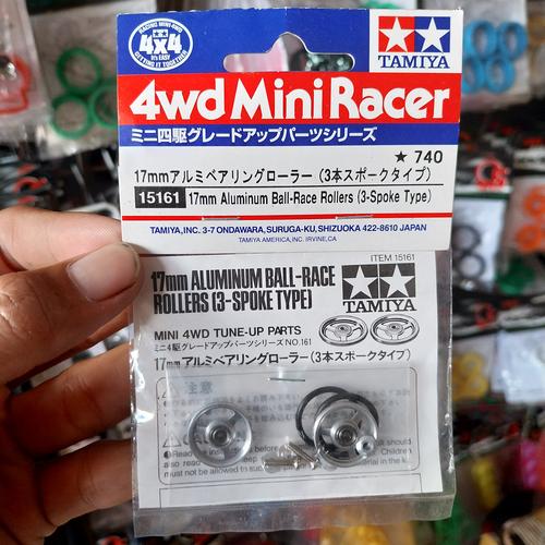 Jual TAMIYA 15161 17mm ALUMINUM BALL-RACE ROLLERS (3-SPOKE TYPE ...