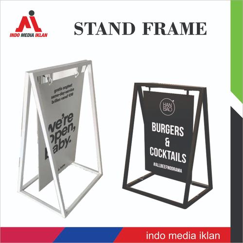 Jual Standing banner besi / Stand Banner / Papan iklan - rangka saja ...