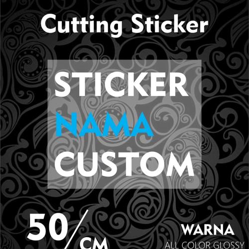 Jual sticker cutting custom nama font - Kota Bandung - Acrylic Sign ...