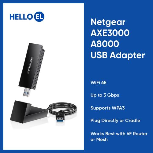 Jual Netgear Nighthawk A8000 AXE3000 WiFi 6E USB Adapter - Kota ...
