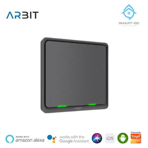 Jual ARBIT Smart Home Zigbee Wall Switch 2 Gang Without Neutral Line ...