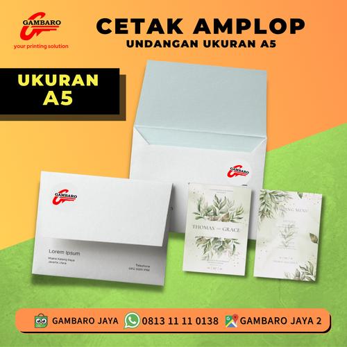 Jual Cetak Amplop Undangan A5 Custom Premium Paper Full Color - Kota ...