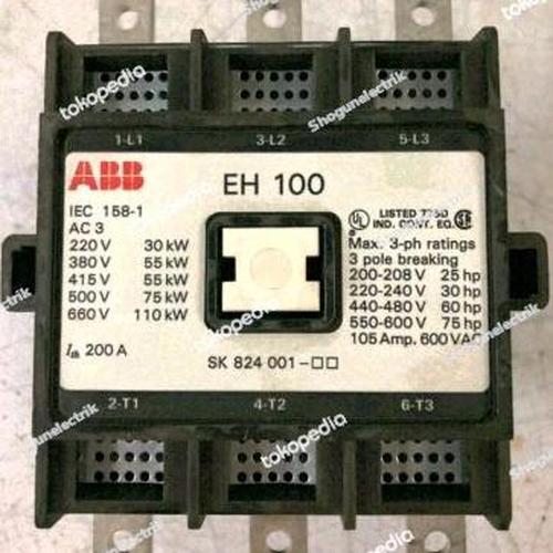 Jual Contactor /Kontaktor Abb Eh 100 3Phase 200A 55Kw Kontaktor Abb ...