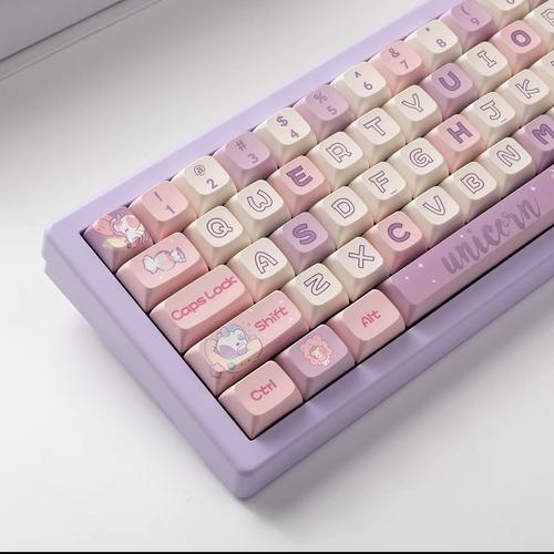 Jual XDA Unicorn profile not astrology gradient keycaps matcha pink ...